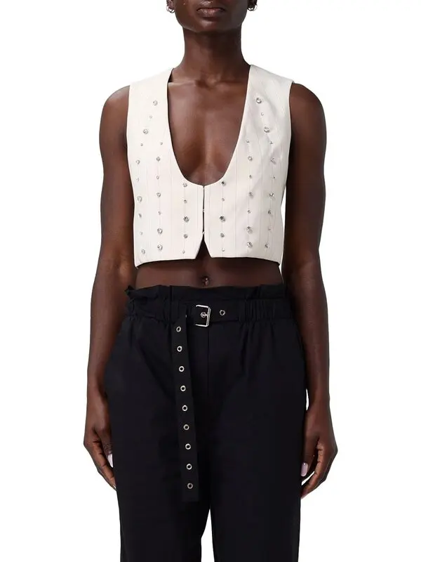 Liu Jo Embellished Waistcoat - Brown