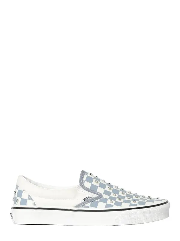 VANS Checkerboard Embellished Slip-on Sneakers - Blue