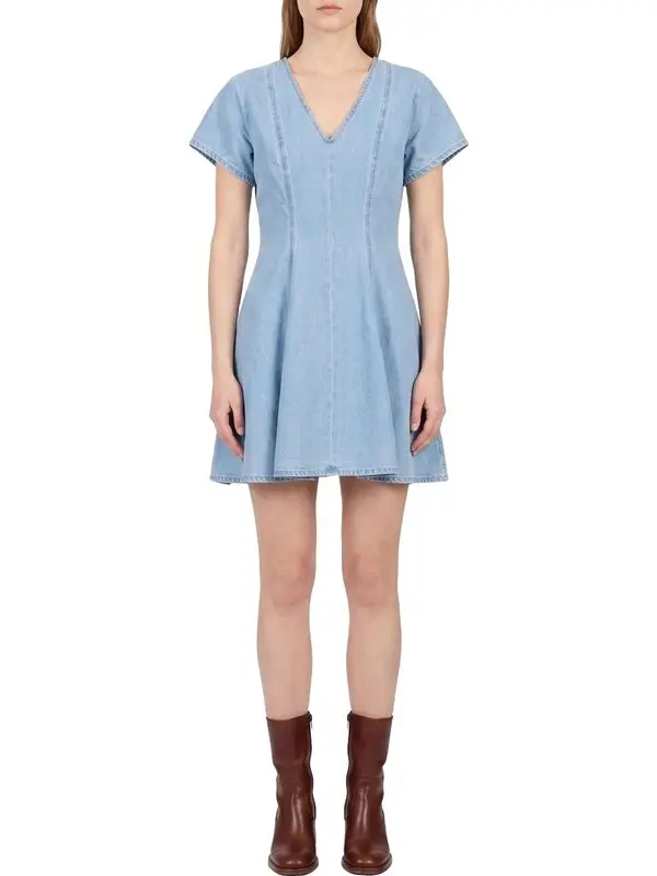 7 For All Mankind Denim Dress - Blue