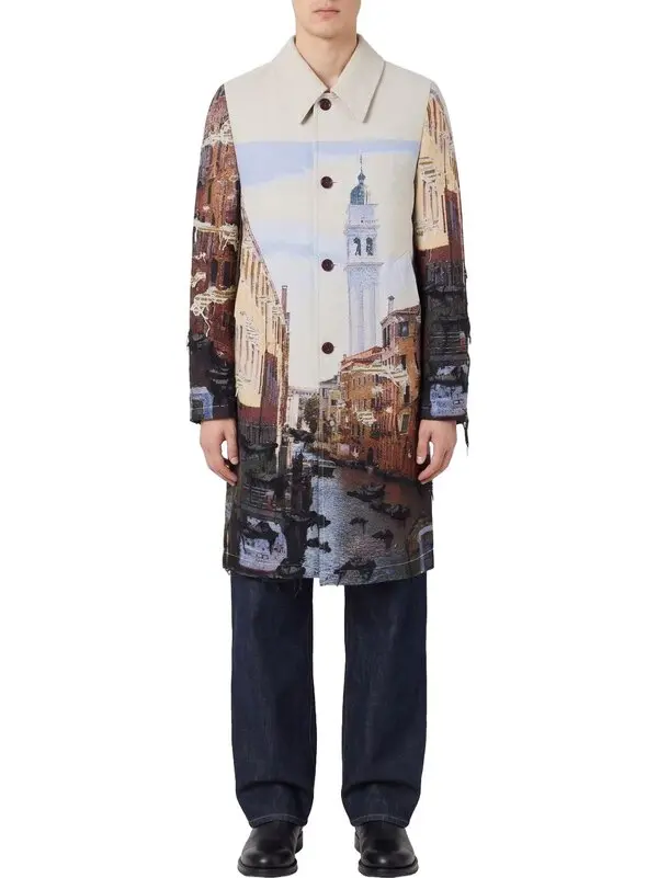 Junya Watanabe Printed Coat - Nude