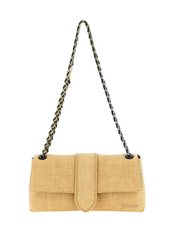 Jacquemus Le Bambino Chaîne Raffia Shoulder Bag - Beige