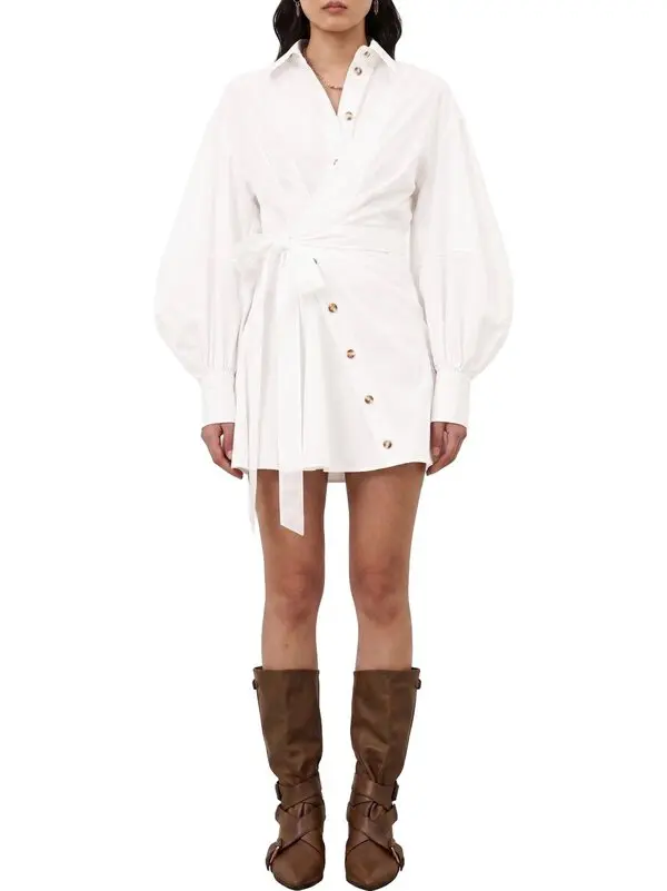 Zimmermann Mini Shirt Dress - Ivory