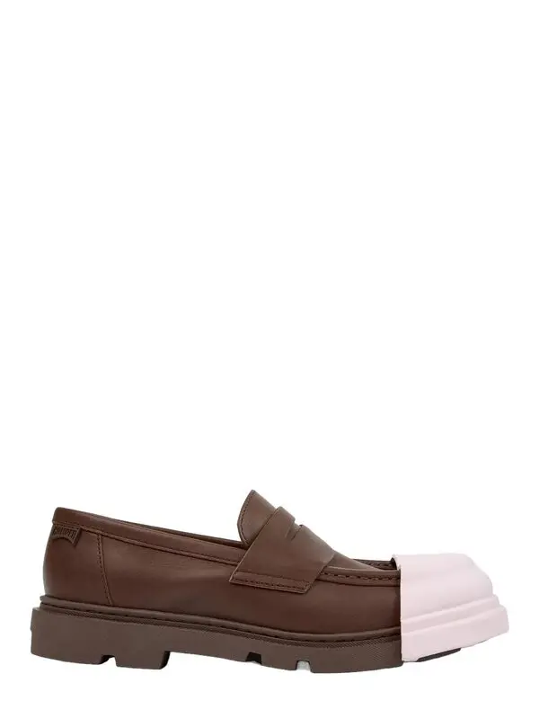 Camper Junction Leather Loafers - Brown