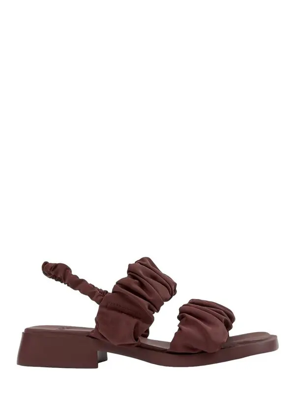 Camper Heeled Sandals - Burgundy