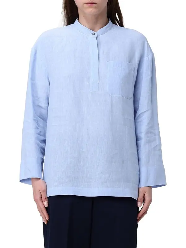 Max Mara Cantico Cotton Poplin Shirt - Blue