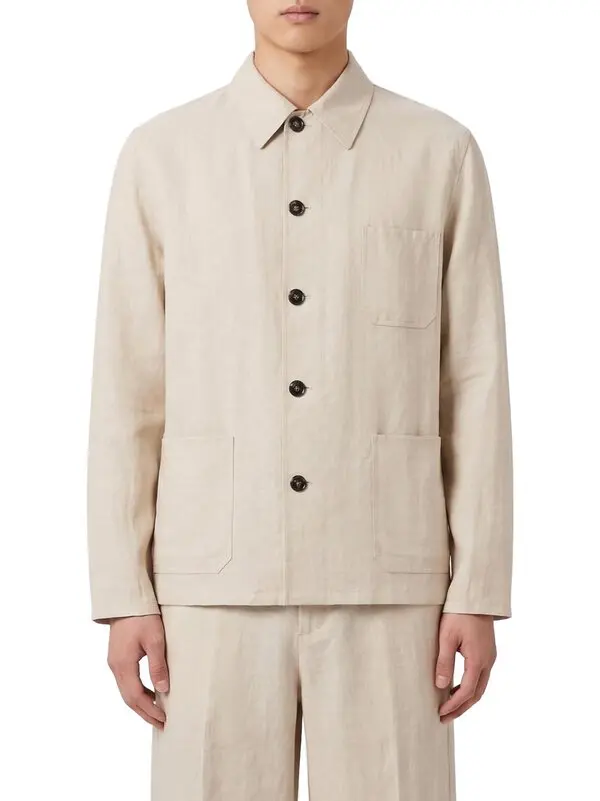 Giorgio Armani Button-up Jacket - Nude