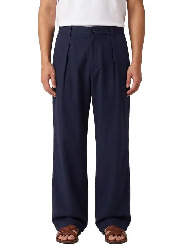 Giorgio Armani Tailored Pleated Trousers - Blue