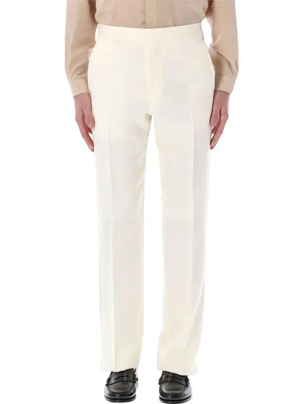 LARDINI Tailored Trousers - Ivory