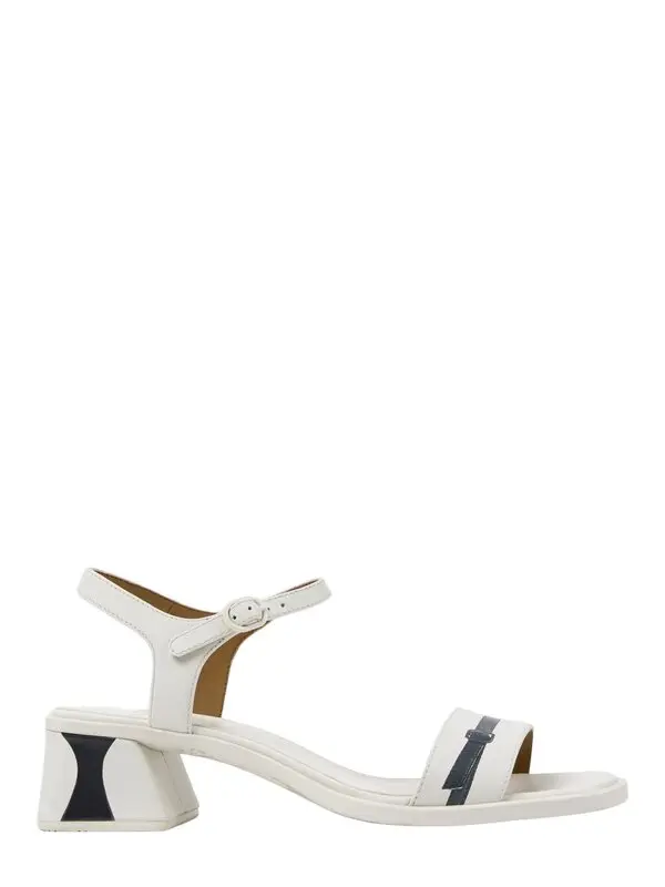 Camper Heeled Sandals - White