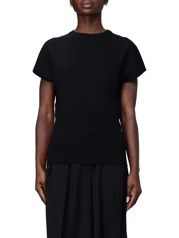 Sportmax Ribbed Knit Top - Black