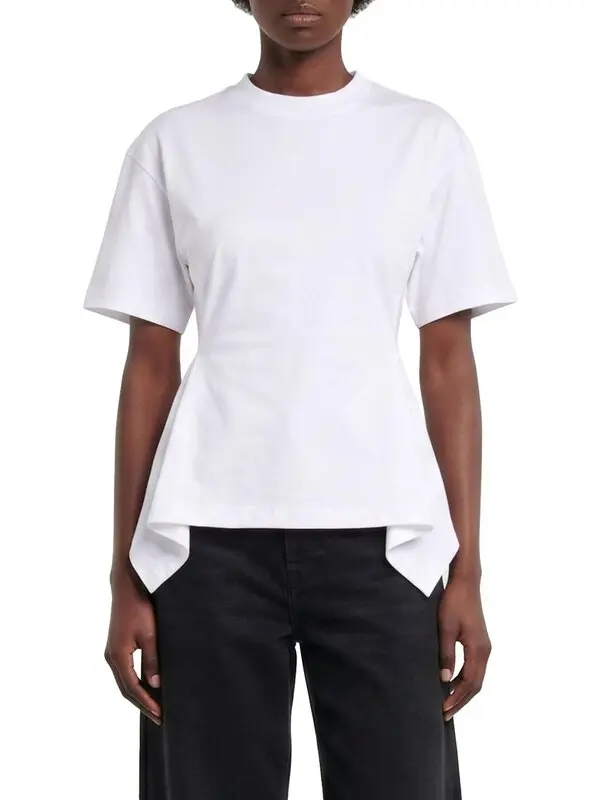 Alaïa Peplum Top - White