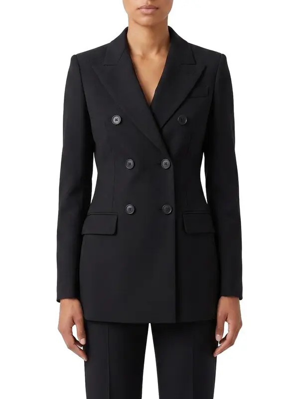 Sportmax Double Breasted Blazer - Black