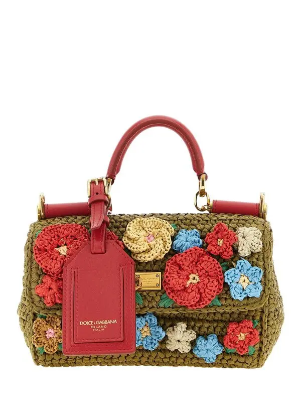 Dolce & Gabbana Embroidered Mini Bag - Green