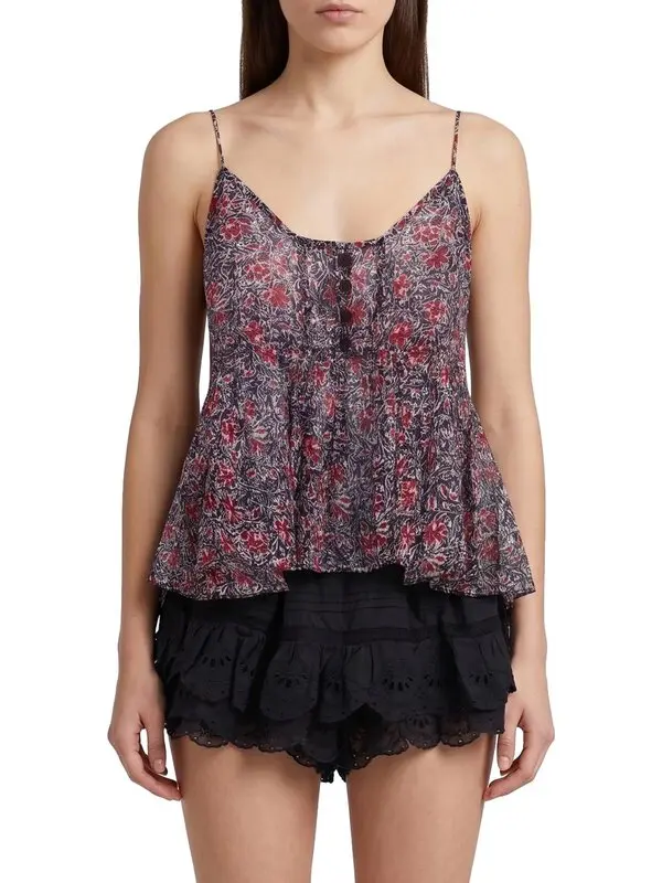 Isabel Marant Étoile Floral Print Camisole Top - Red