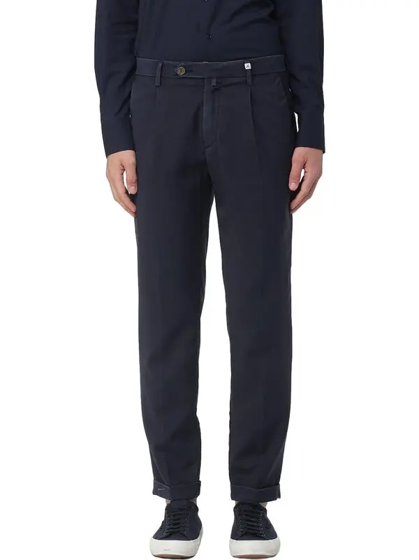 MYTHS Tailored Pleated Trousers - Blue