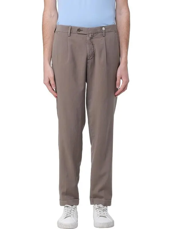 MYTHS Tailored Pleated Trousers - Brown