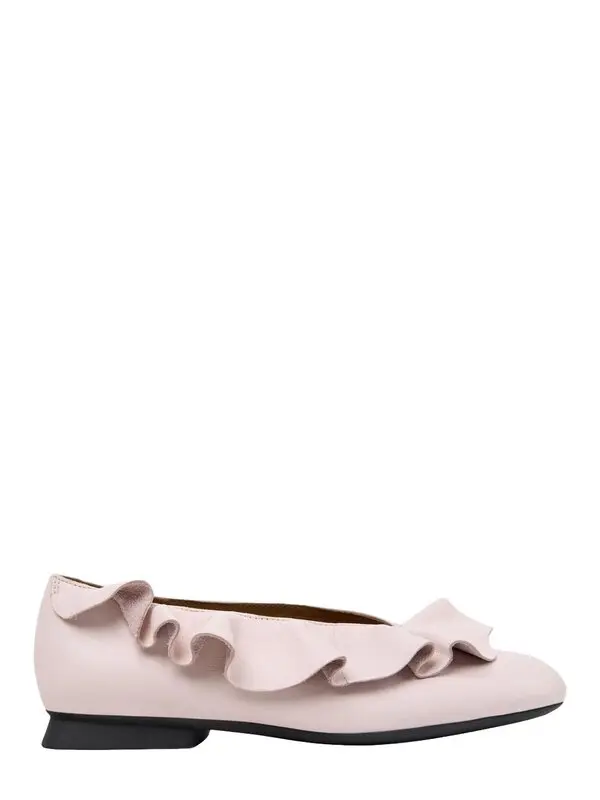 Camper Ballet Flats With Ruffle Detailing - Pink