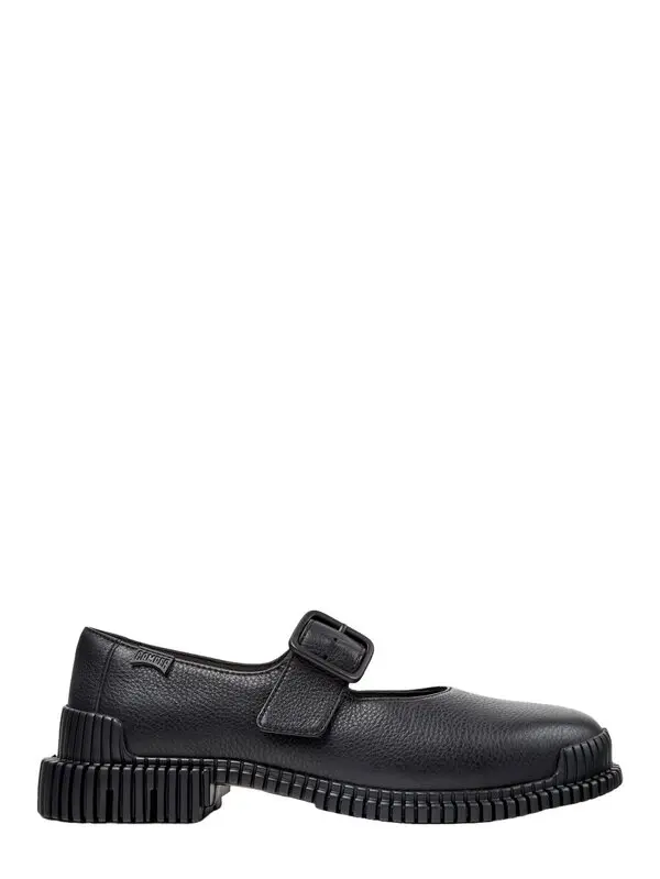 Camper Grained Leather Mary Jane Loafers - Black