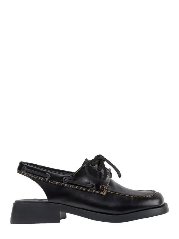Camper Slingback Loafer - Black