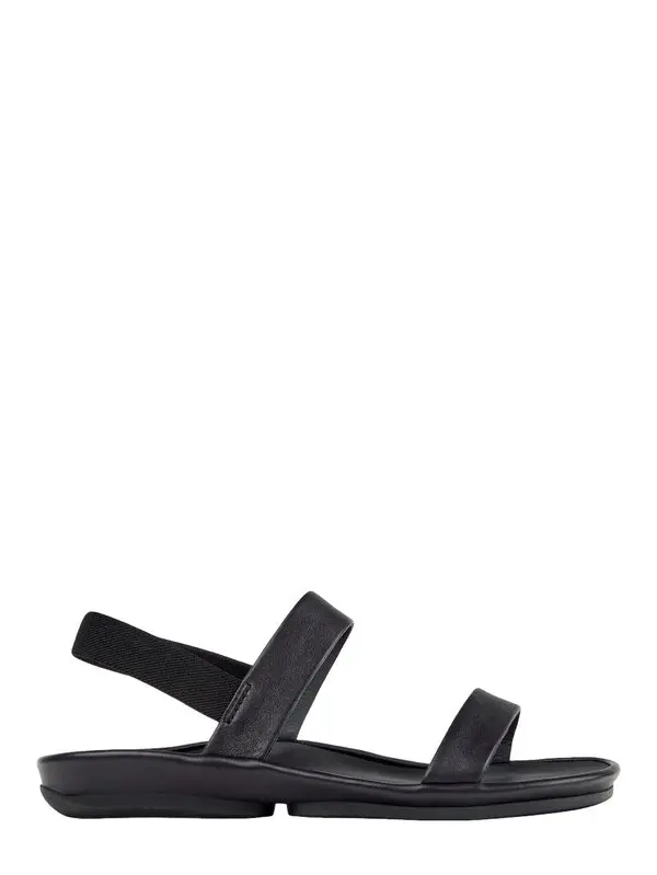 Camper Isla Leather Slingback Sandals - Black