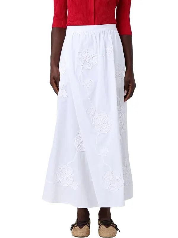 Liu Jo Embroidered Wrap Skirt - White