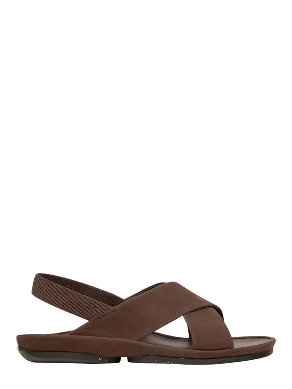 Camper Heeled Sandal - Brown