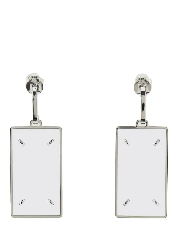 MAISON MARGIELA Tone Jewel Earrings - Silver