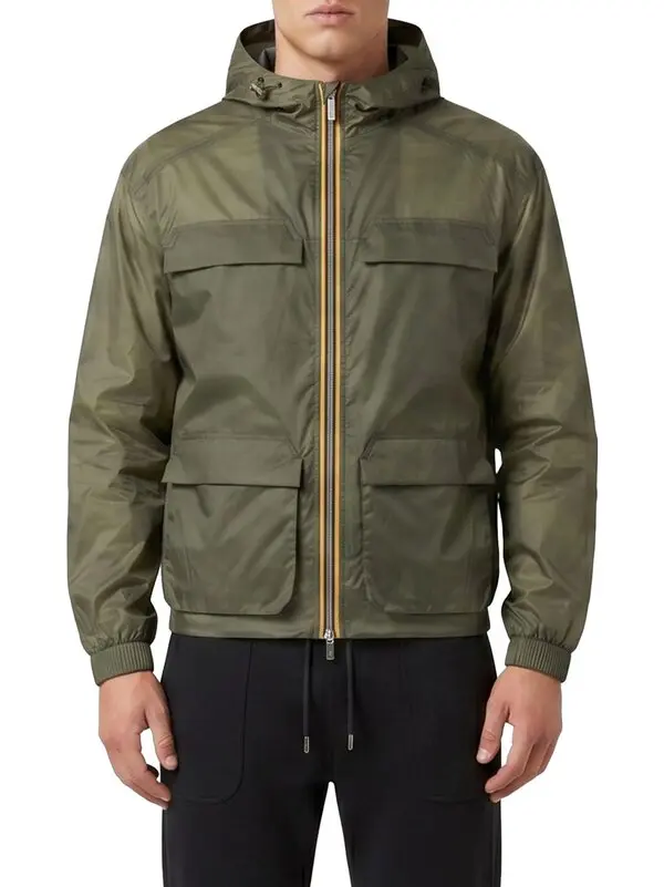 K-WAY Lightweight Hooded Jacket - Lichen