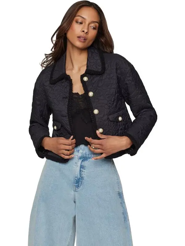 Generation Love Fabiana Quilted Jacket - Black