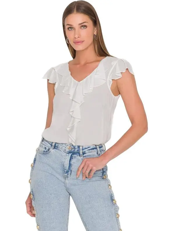 Generation Love Everheart Georgette Blouse - White
