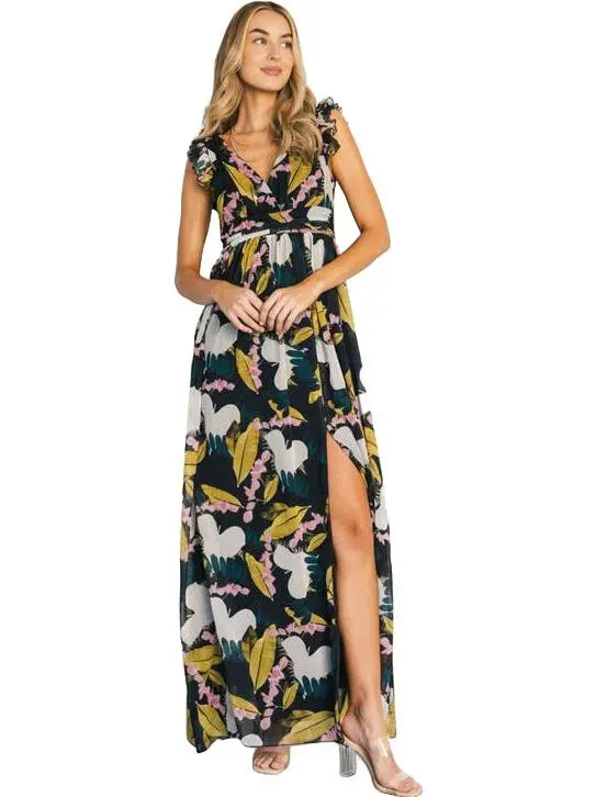 BALTIC BØRN Esperanza Maxi Dress - Black Multi