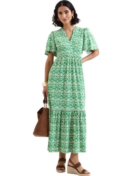 PHASE EIGHT Shakira Jersey Maxi Dress - Green