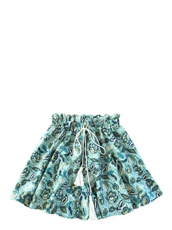 BRUNNA.CO Sekar Floral High-waisted Skort - Blue