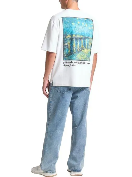 Manière De Voir Piece De Resistancevan Gogh Cotton T-shirt - White