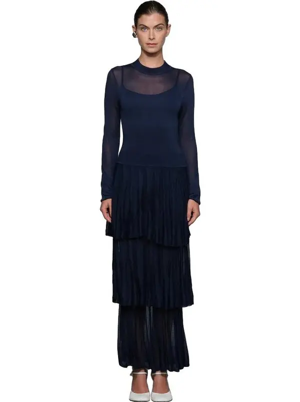 ET OCHS Anslie Knit Midi Dress - Midnight