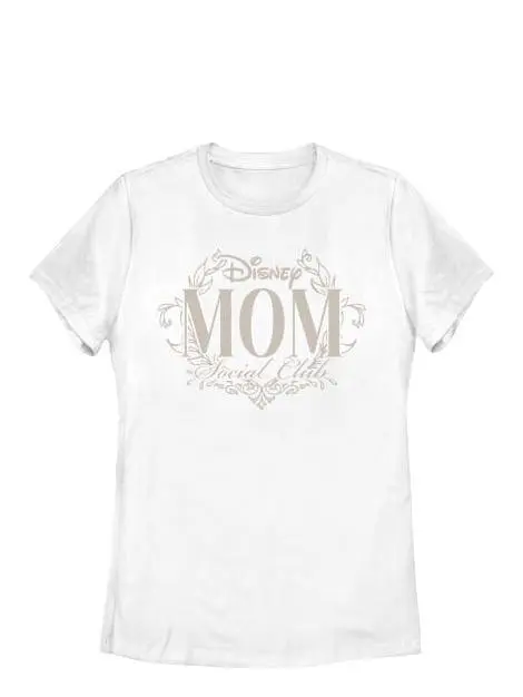 Disney Elegant Mom Social Club Graphic T-shirt - White
