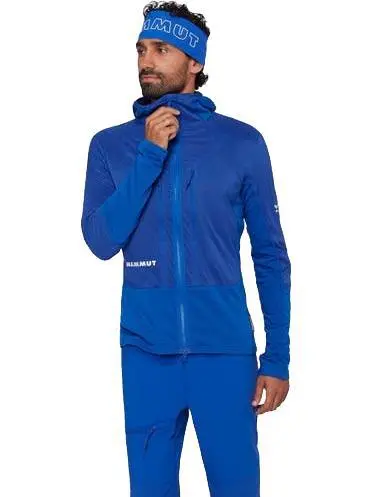 MAMMUT Eiger Nordwand In Flex Air Hybrid Hooded Jacket - Eiger Blue