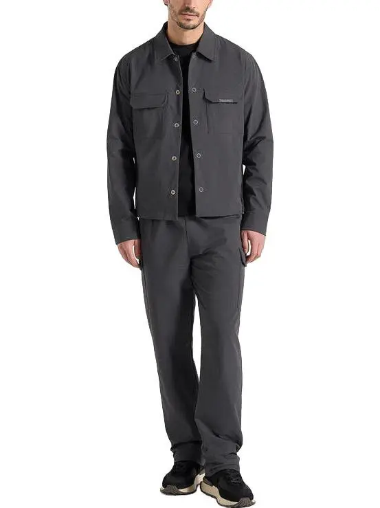 Manière De Voir Technical Cargo Shirt Jacket - Grey