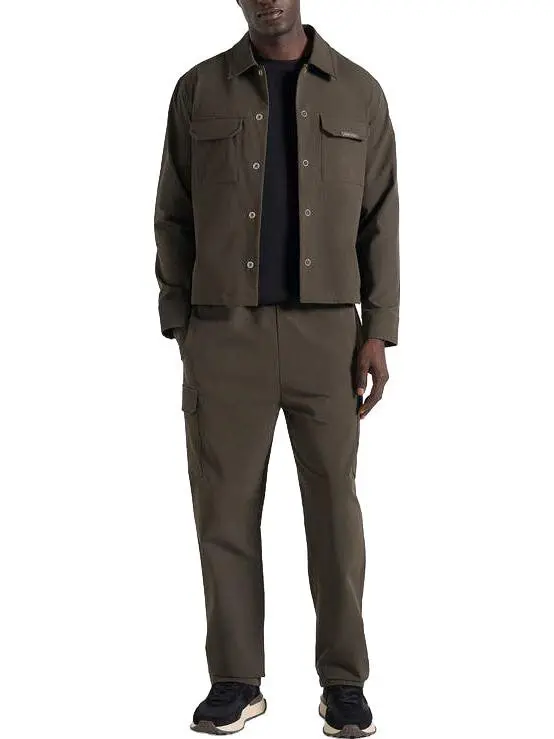 Manière De Voir Technical Cargo Shirt Jacket - Olive