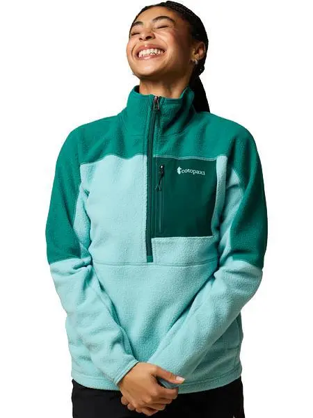 COTOPAXI Abrazo Fleece Half-zip Jacket - Malachite And Tide Pool