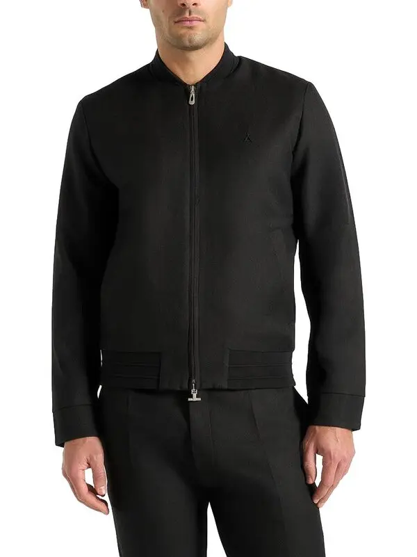 Manière De Voir Tailored Bomber Jacket - Black