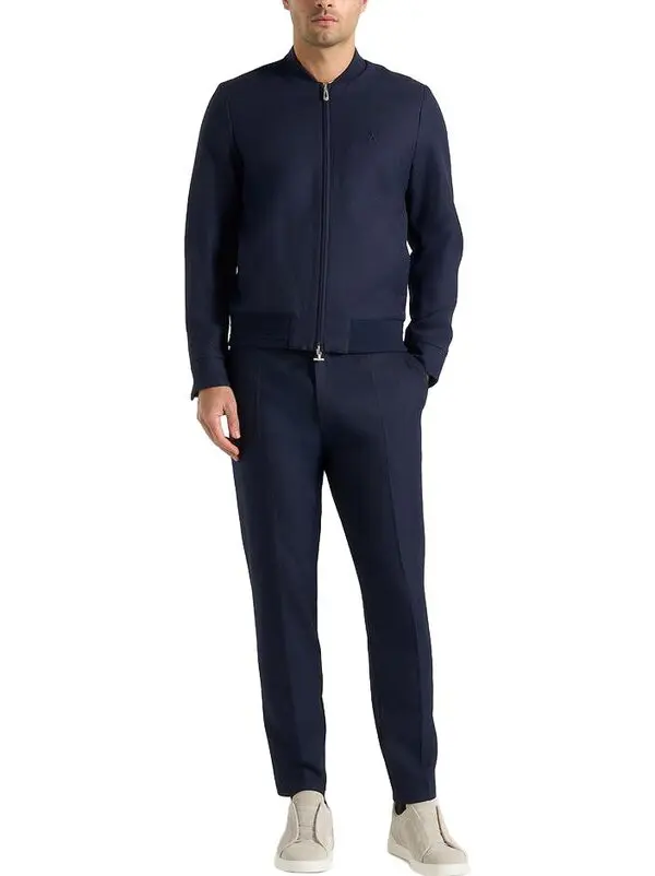 Manière De Voir Tailored Bomber Jacket - Navy