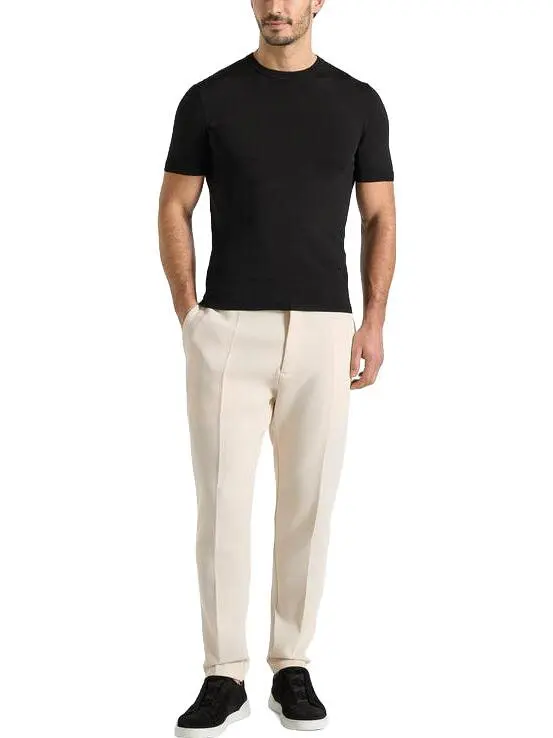 Manière De Voir Ellis Luxe Knitted T-shirt - Black