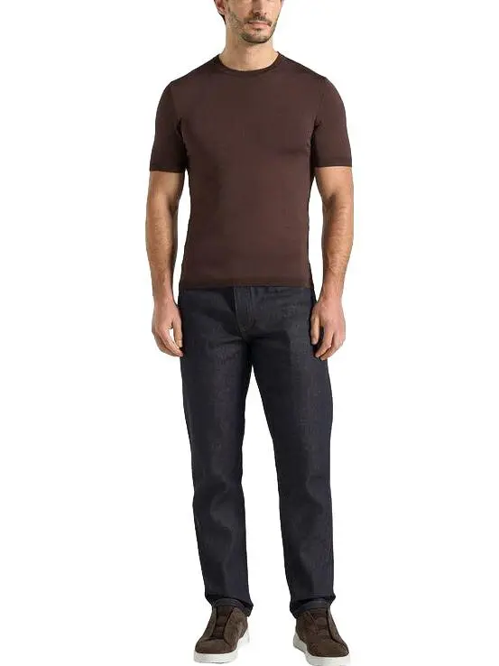 Manière De Voir Ellis Luxe Knitted T-shirt - Brown