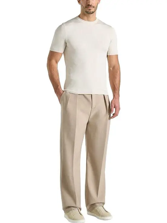 Manière De Voir Ellis Luxe Knitted T-shirt - Cream