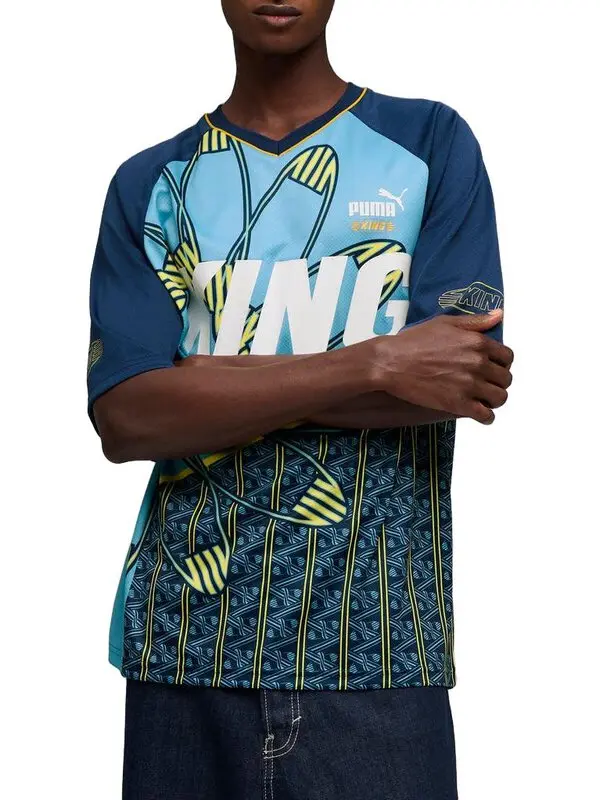 PUMA King Extravaganza Jersey T-shirt - Vibrant Blue