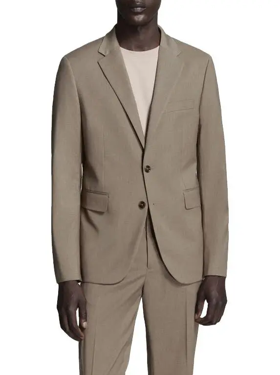 Mango Milan Slim Fit Suit Jacket - Medium Brown