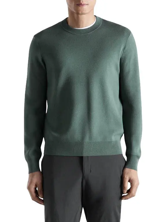 Mango Comfort Stretch Jersey Sweater - Forest Green