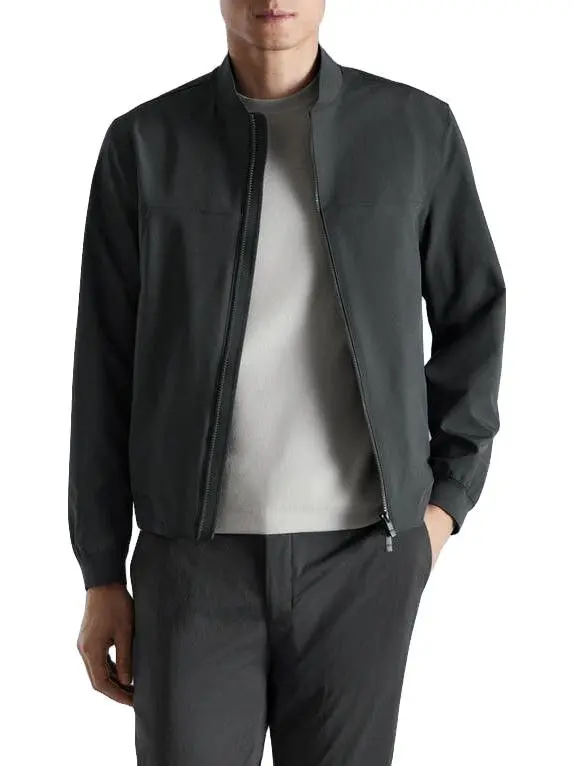 Mango Water Repellent Bomber Jacket - Dark Grey