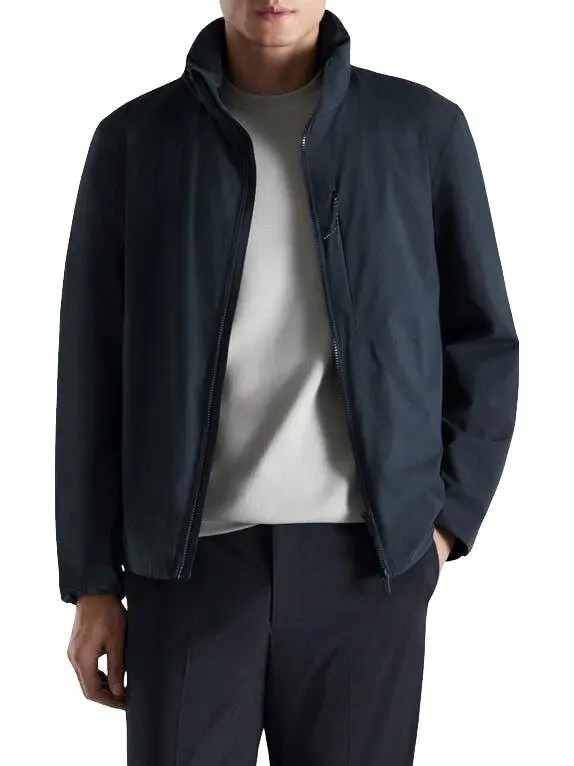 Mango Packable Water Repellent Jacket - Navy